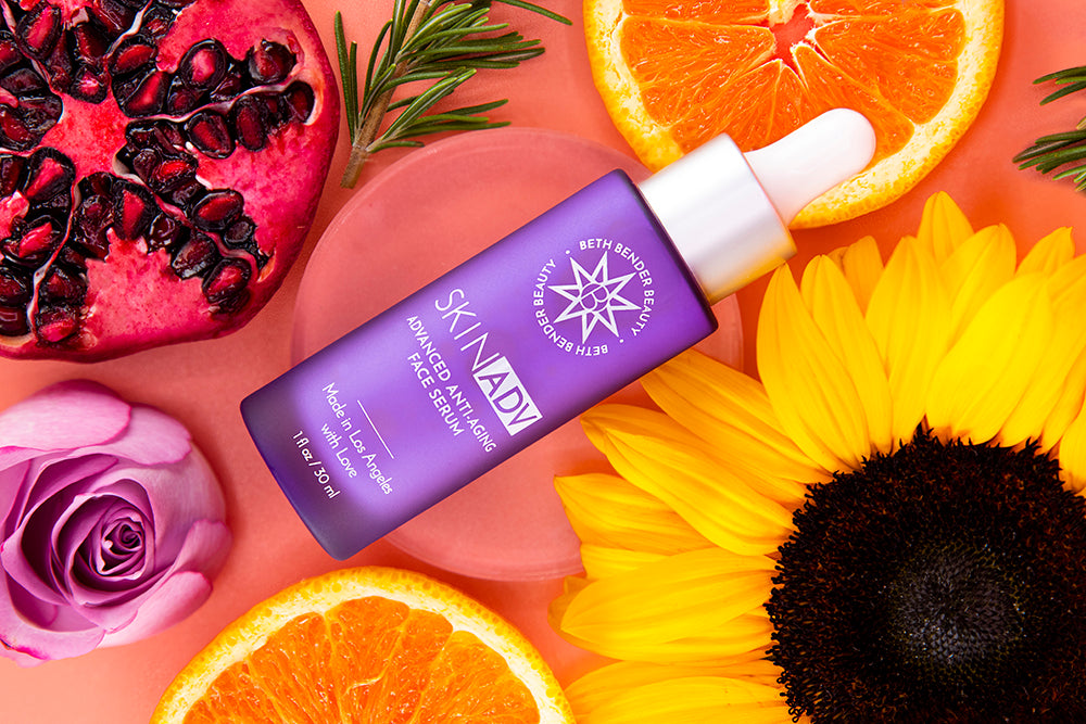 SkinADV Butterfly Pea Flower + 18% Vitamin C + Polyglutamic Acid + Oil ...