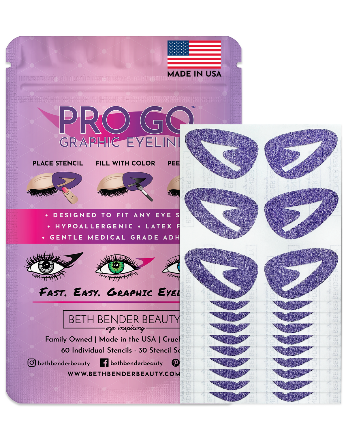 New! PRO GO Graphic Eyeliner Stencil | Beth Bender Beauty